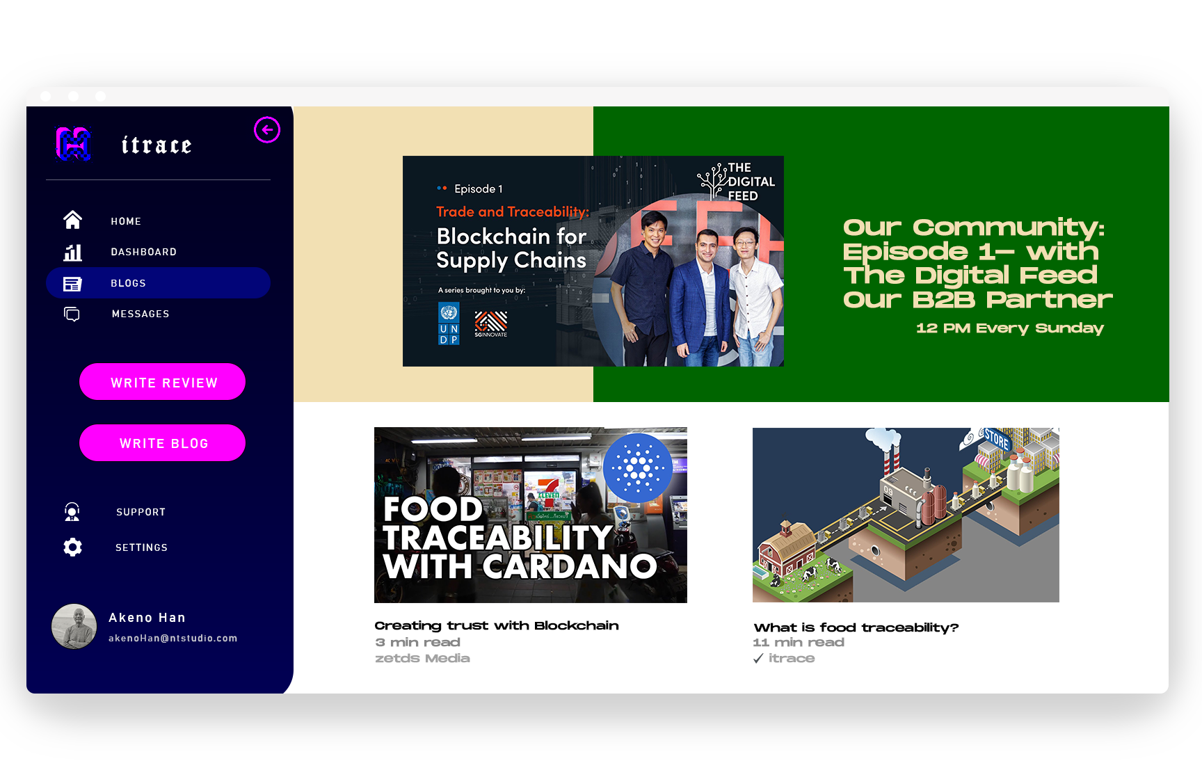 itrace - Food Traceability System